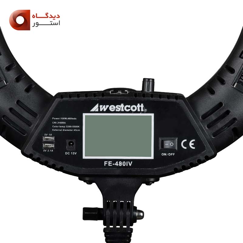 رینگ لایت وست کات Westcott FE 480 IV - دیدگاه استور